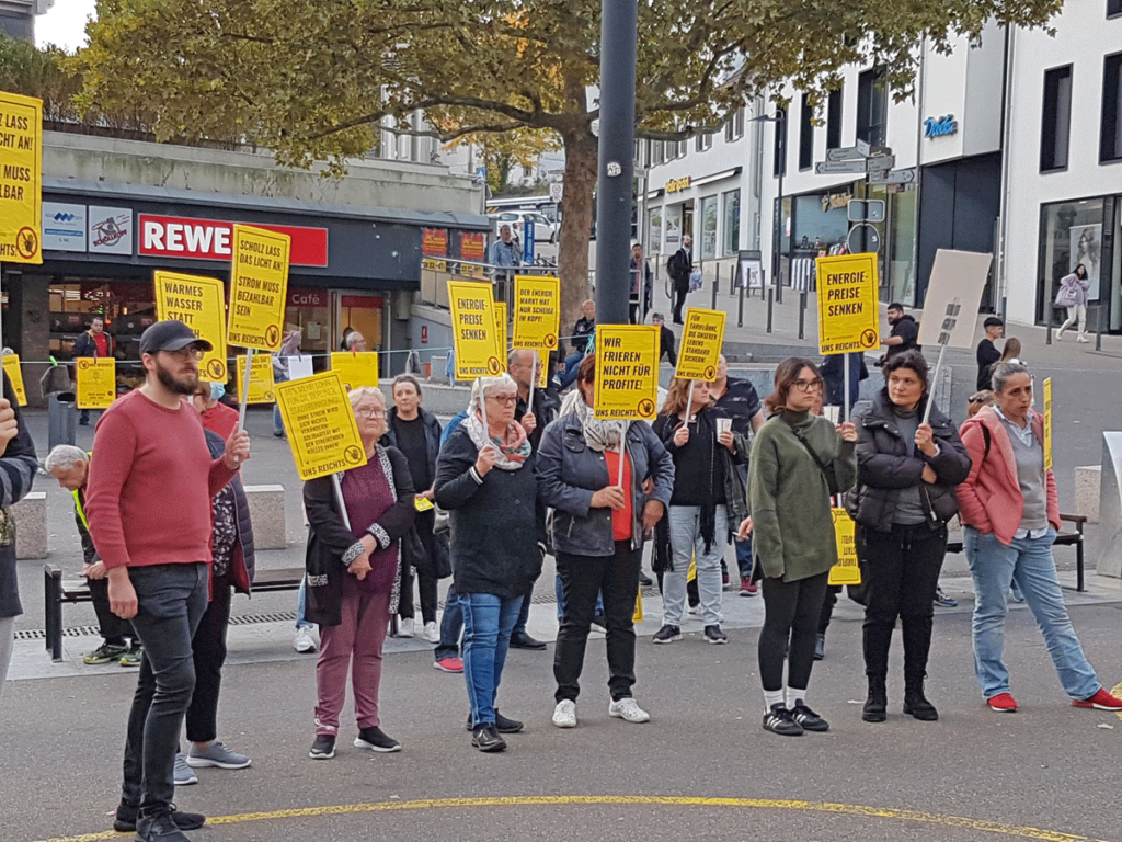 Jetzt protestieren statt im Winter hungern und frieren